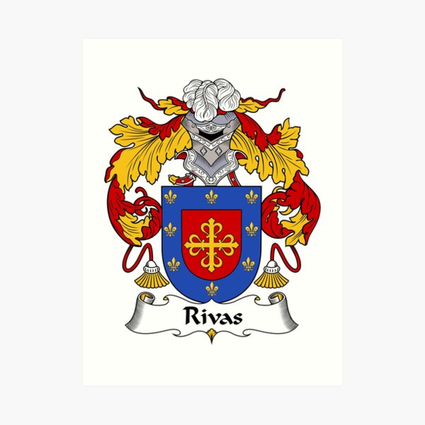 "Rivas Coat of Arms/Family Crest" Art Print by carpediem6655 | Redbubble