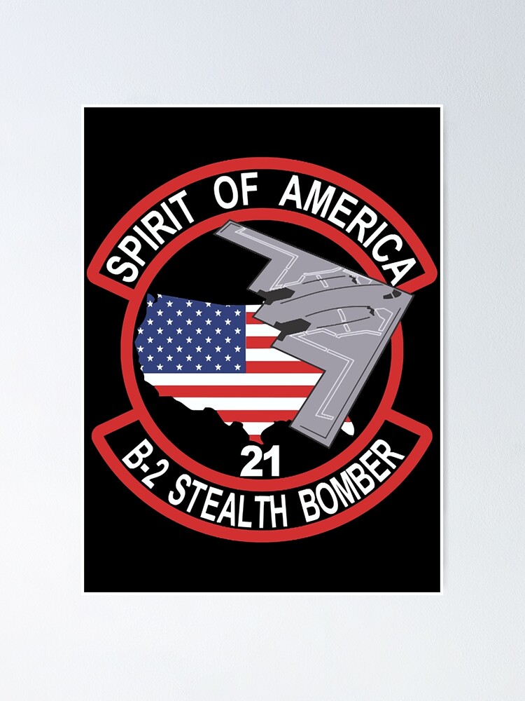 "B-2 Stealth Bomber - America " Poster for Sale by OwynnScac | Redbubble