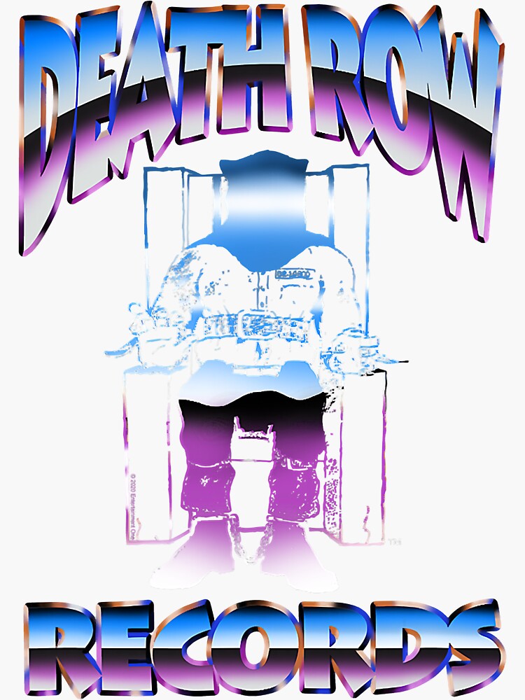 "Death Row Records" Sticker for Sale by yamadacala | Redbubble