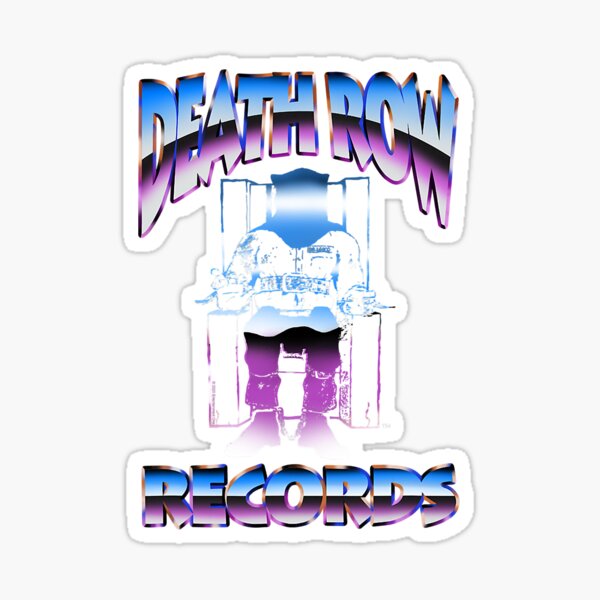 "Death Row Records" Sticker for Sale by yamadacala | Redbubble
