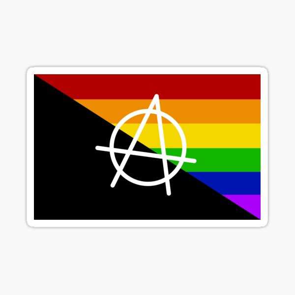 "anarcho capitalist pride flag." Sticker for Sale by jjartanddrawing ...