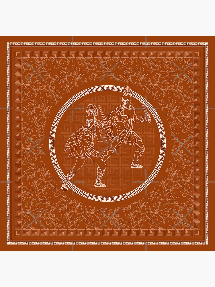 "Greek Roman Spartan female & Male olive background with eternal life ...