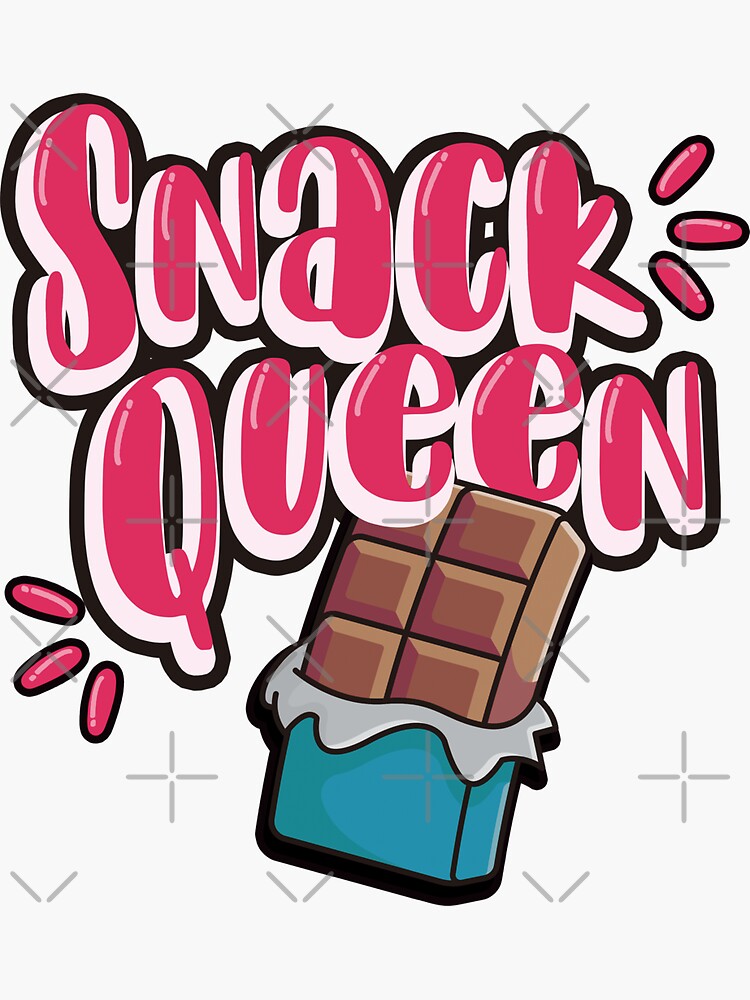 "Snack queen" Sticker by jacjac2121 | Redbubble