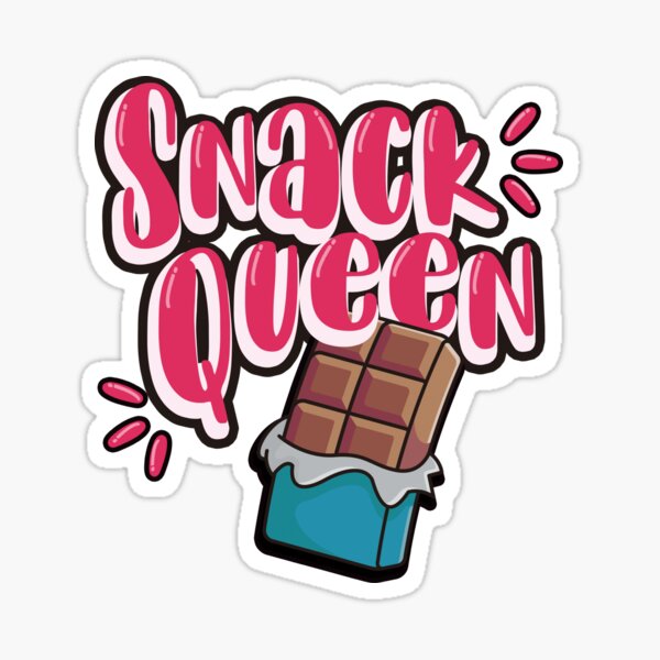 "Snack queen" Sticker by jacjac2121 | Redbubble