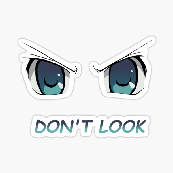 "Anime - Angry Eyes" Sticker for Sale by Art-Origin | Redbubble