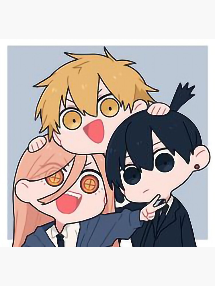 Pegatina «Denki Power Aki chibi» de Yoyoway | Redbubble