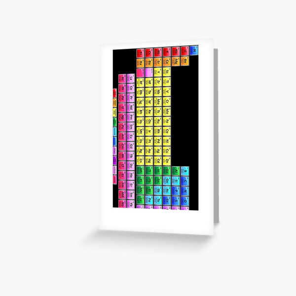 "118 Element Periodic Table" Greeting Card by sciencenotes | Redbubble