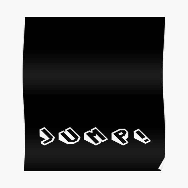 "Jump plain Jump!" Poster for Sale by m2mdoh | Redbubble