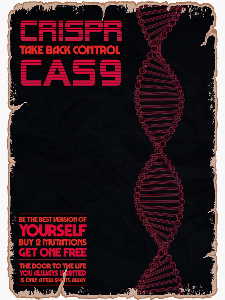 "Crispr-Cas9 vintage Ad" Sticker for Sale by Thomasmoka | Redbubble