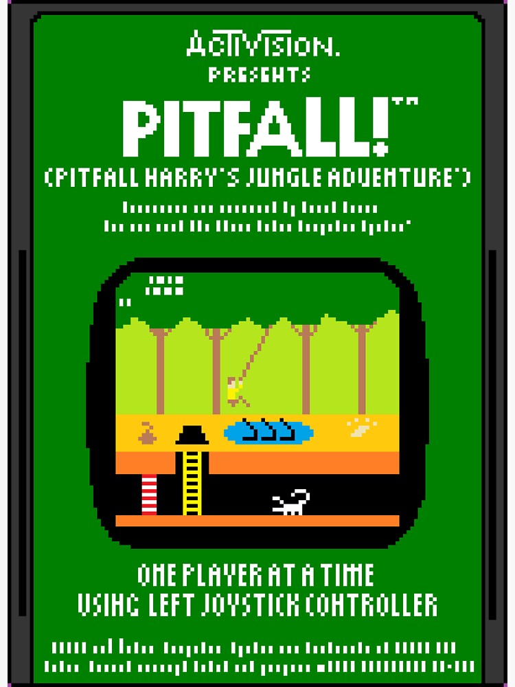 "Pixel Pitfall!" Sticker for Sale by Vampireslug | Redbubble
