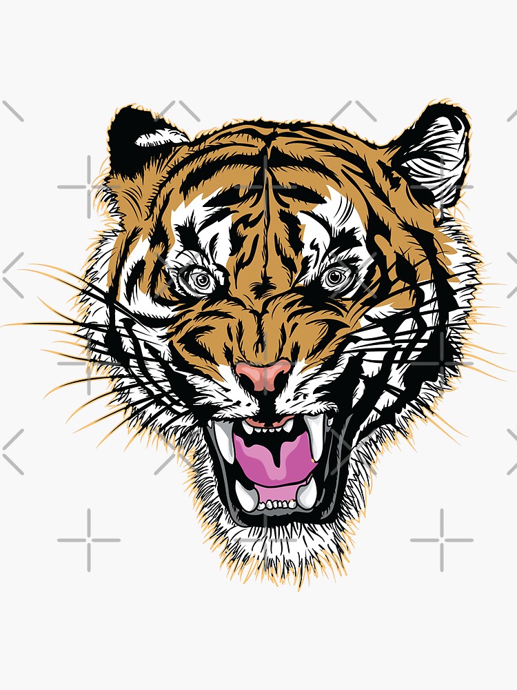 "Tiger" Sticker for Sale by andy551 | Redbubble