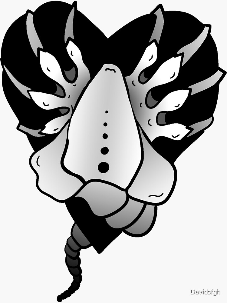 "Alien Heart" Sticker by Davidsfgh | Redbubble