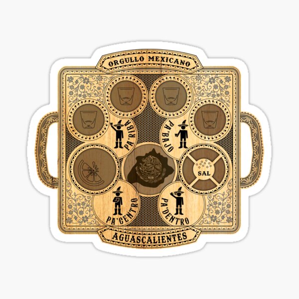 "Aguascalientes Mexico Drinking Tray" Sticker for Sale by javaneka ...