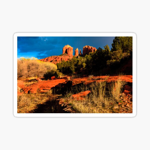 "Cathedral Rock Arizona" Sticker for Sale by bengraham | Redbubble