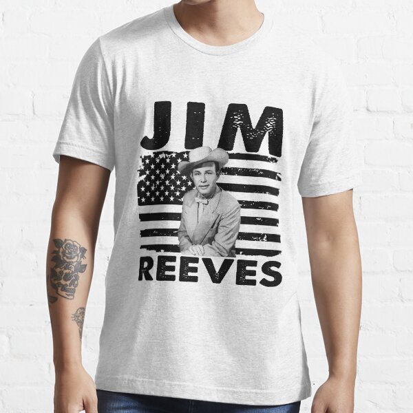 "Retro American Flag Jim Reeves Music Gift" T-shirt for Sale by ...