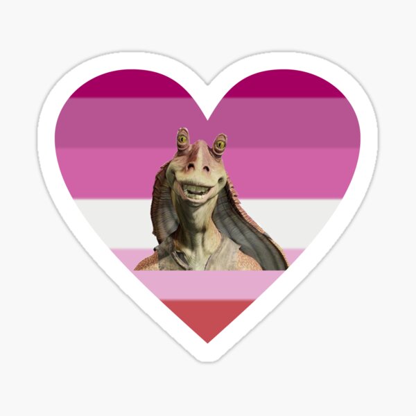 "Jar Jar Binks WLW Pride " Sticker for Sale by bresdesigns | Redbubble