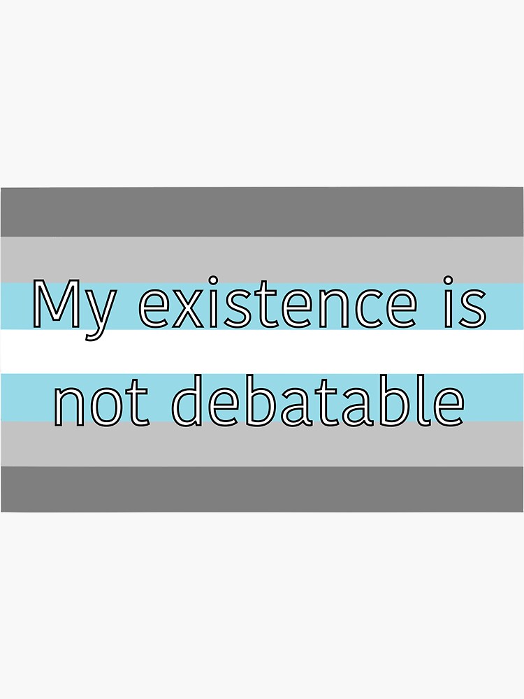 "My existence is not debatable- Demiboy" Sticker for Sale by Alec ...