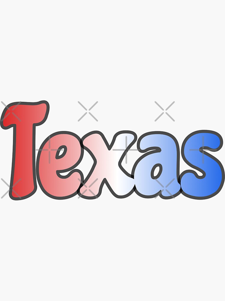 "Texas US America Aesthetic Sticker" Sticker for Sale by ...