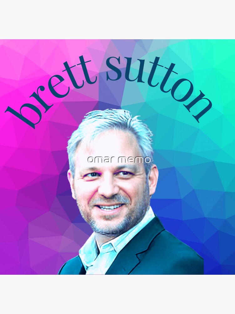 "brett sutton" Sticker for Sale by omarmahmoud887 | Redbubble
