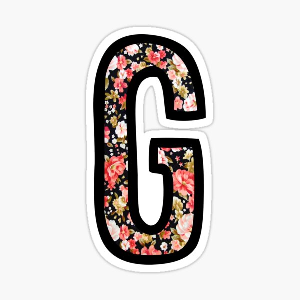"Letter G" Sticker for Sale by ABSDesigns | Redbubble