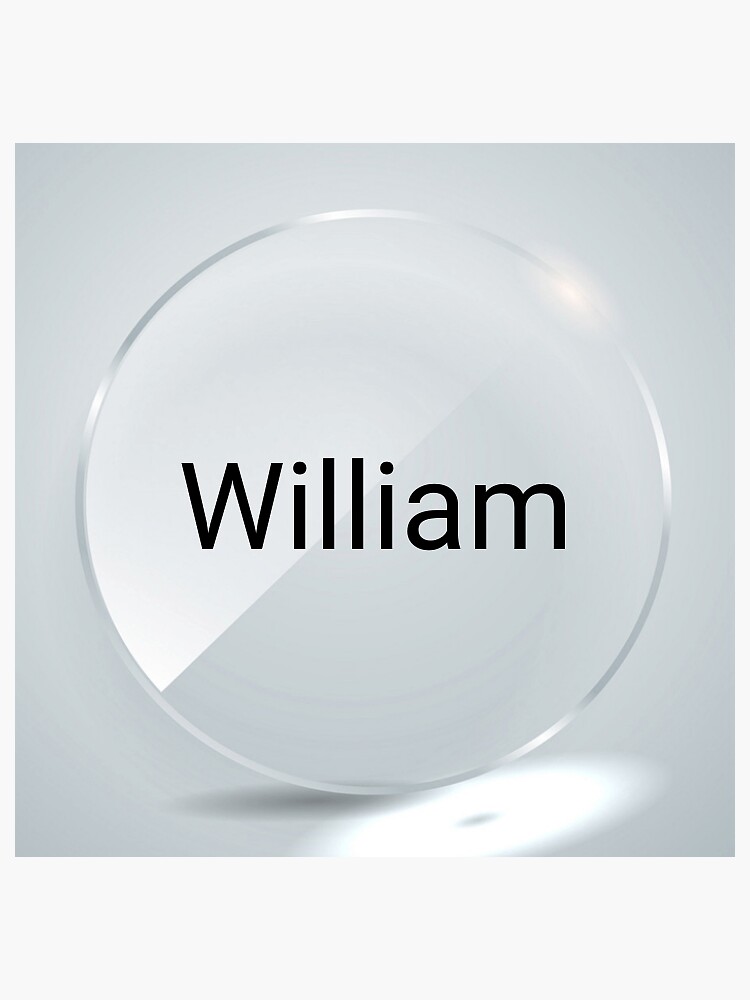 "William" Sticker by Darianel | Redbubble