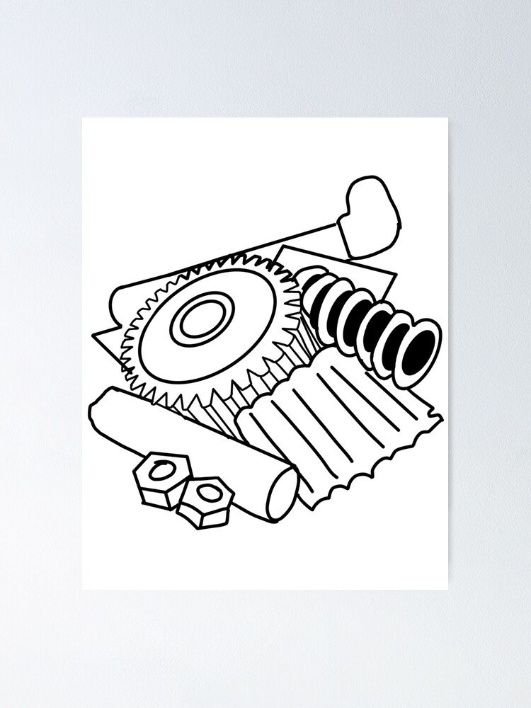 "Rust scrap outline" Poster for Sale by mommaKart | Redbubble