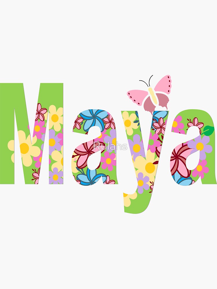 "Maya " Sticker for Sale by Rulahs | Redbubble