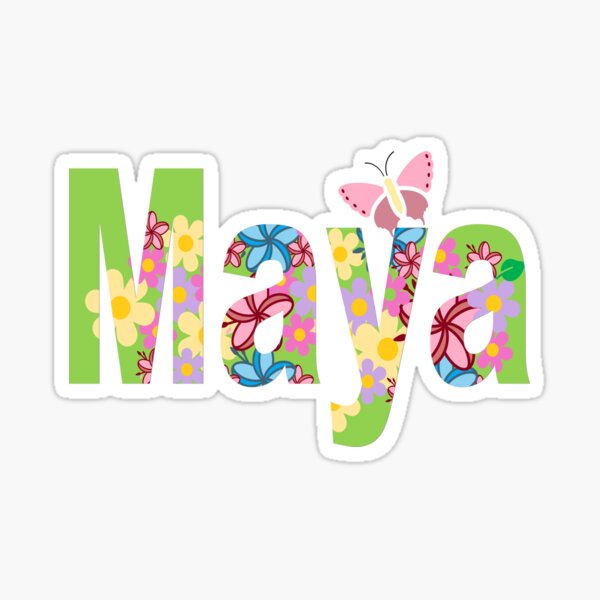 "Maya " Sticker for Sale by Rulahs | Redbubble