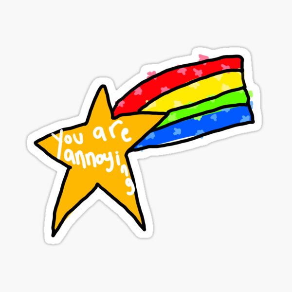 "You Are Annoying— Gold Star" Sticker for Sale by andturpentine | Redbubble