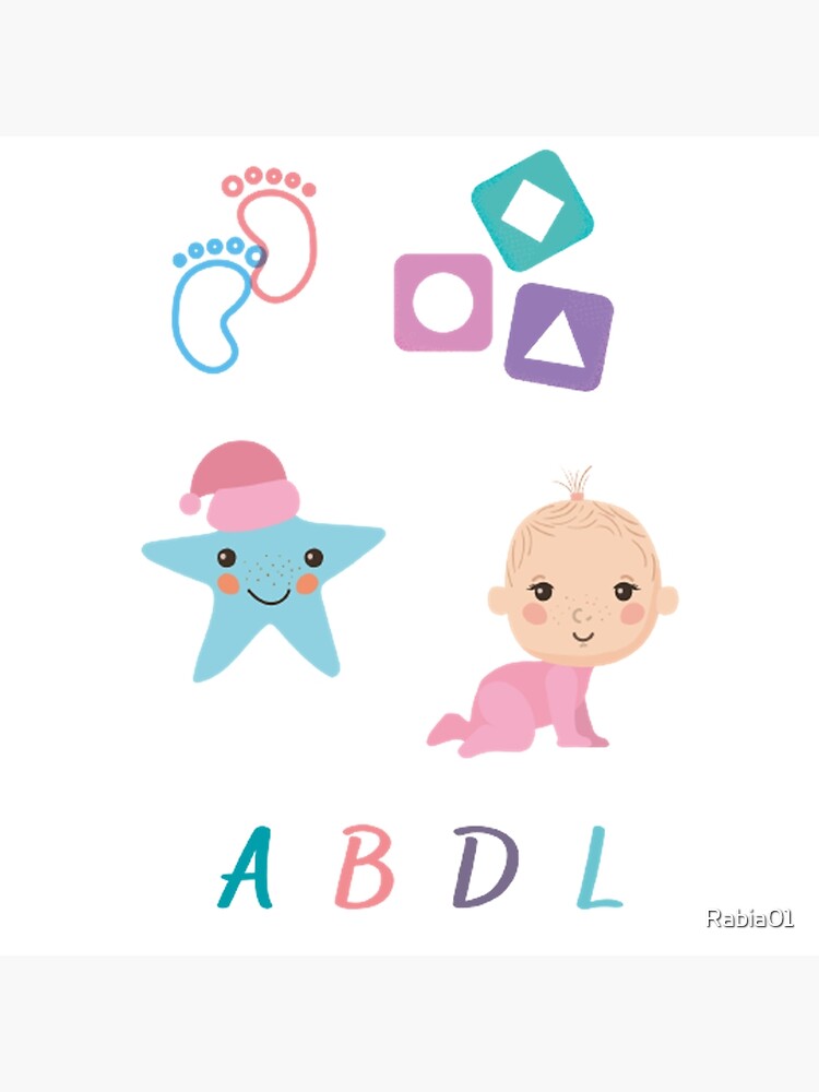 "ABDL (adult baby diaper lover) Pack" Photographic Print for Sale by ...
