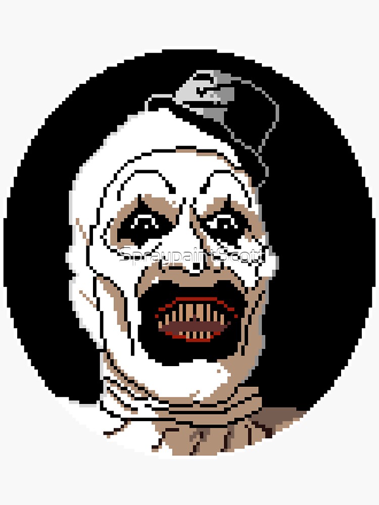 "Terrifier" Sticker for Sale by SpraypaintScott | Redbubble