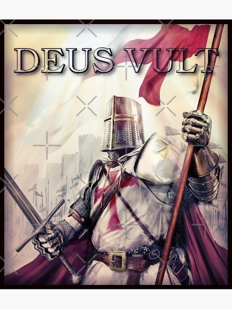 "Deus Vult" Sticker by StrickeN1994 | Redbubble