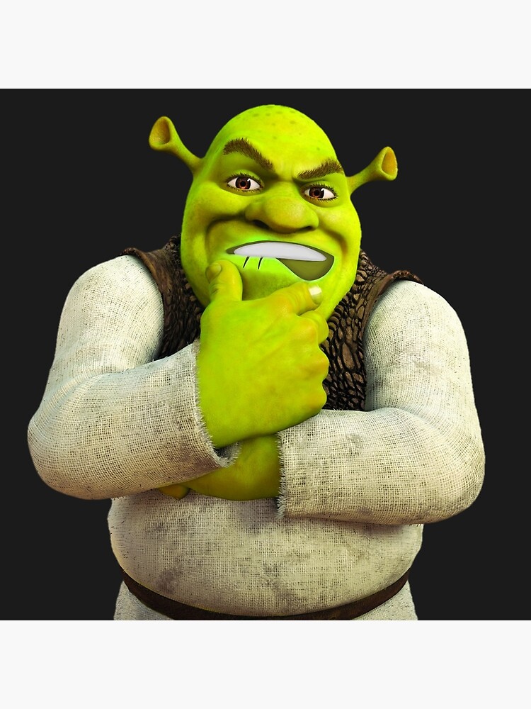 "Shrek Biting Lip Emoji" Art Print by emm-designs | Redbubble