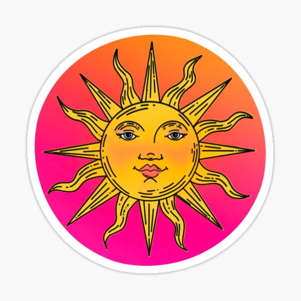 "Sunset Sun" Sticker for Sale by changingswift | Redbubble