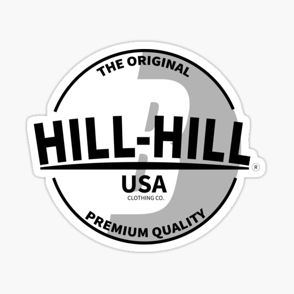"HILL HILL LOGO ORIGINAL BLACK" Sticker for Sale by diego75bcn | Redbubble
