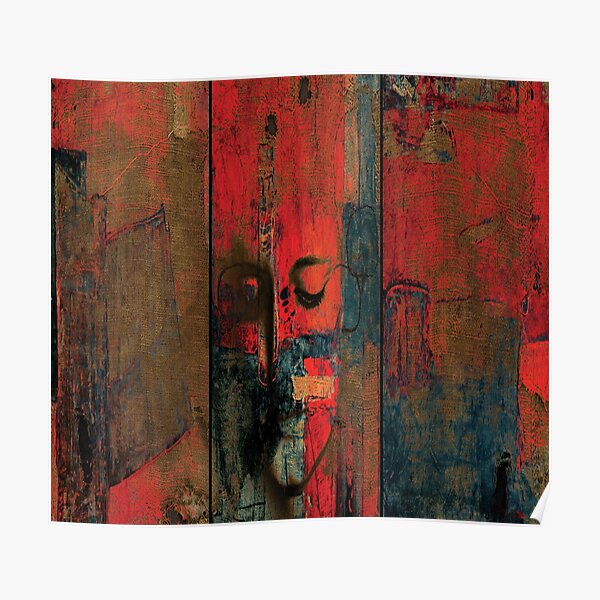 "red wall" Poster by artbyjosesarang | Redbubble