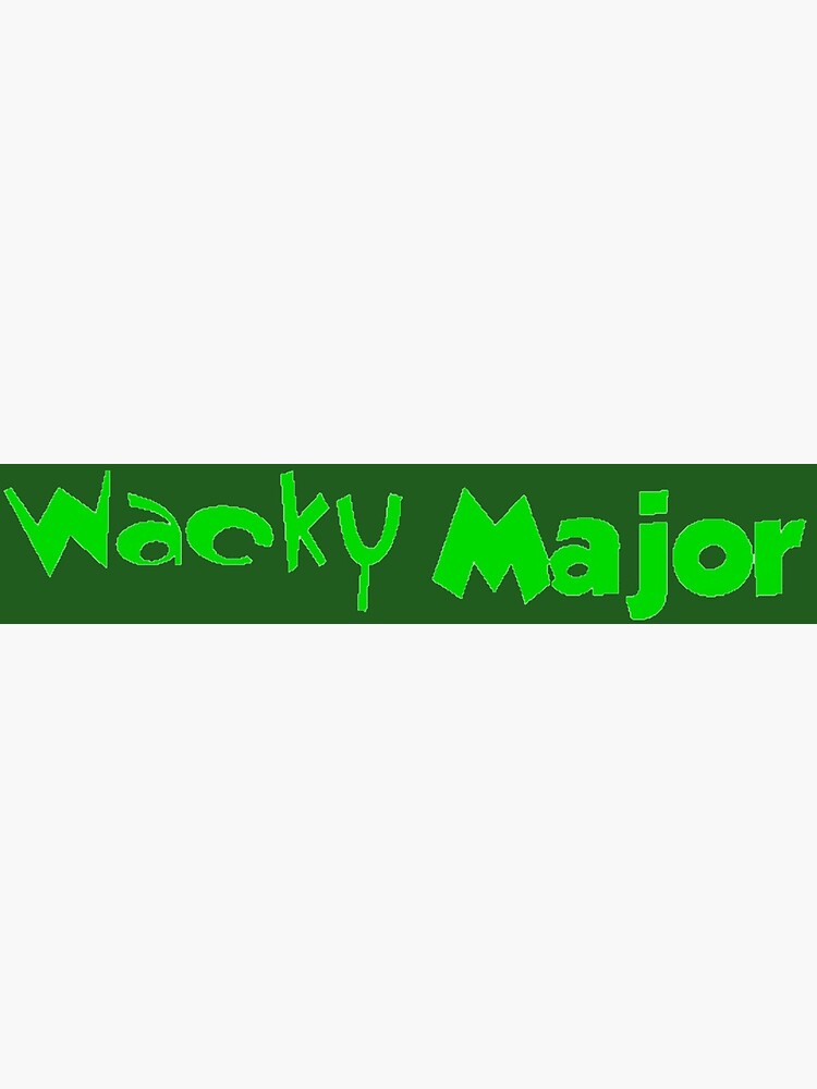 "Wacky Major Logo" Art Print for Sale by WackyMajor13 | Redbubble