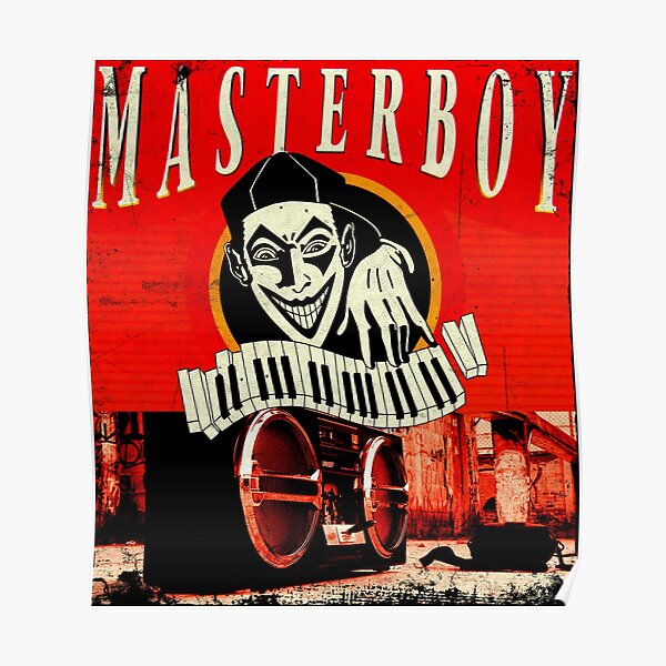 "masterboy 90s eurodance distressed retro design " Poster for Sale by ...