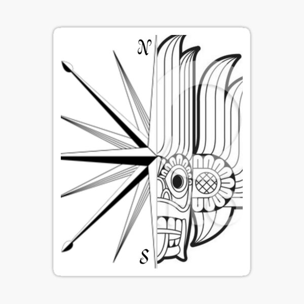 "Srilankan Traditional Devil & Compass T Shirt " Sticker for Sale by ...