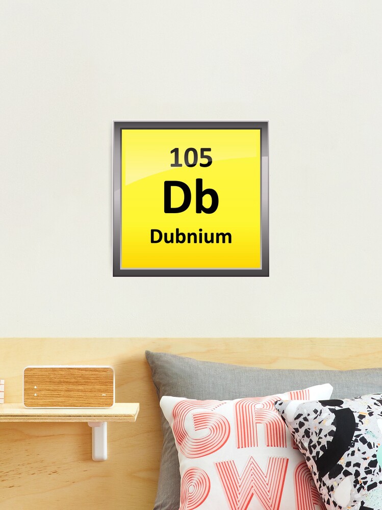 Dubnium Metal Art Dubnium Periodic Table Of The Elements Vector
