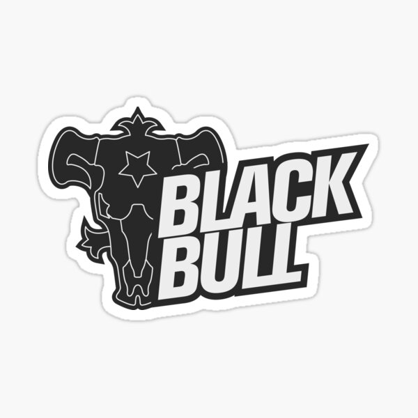 "Black Bull T-Shirt Fan Art" Sticker for Sale by GeekyGetters | Redbubble