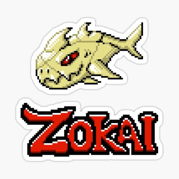 "Cruhana, the Brutal Piranha Zokai" Sticker for Sale by alexfantastico ...