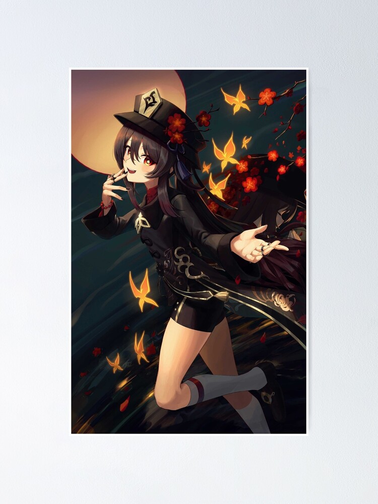 "Genshin Impact Hutao" Poster by Marucchi | Redbubble