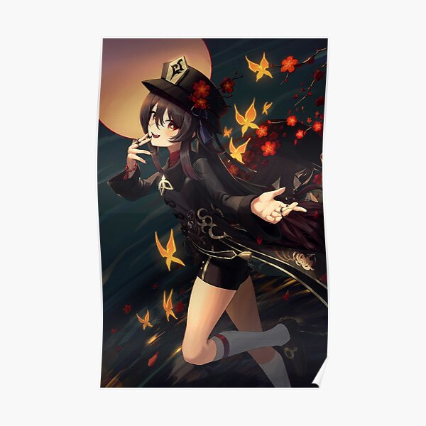"Genshin Impact Hutao" Poster by Marucchi | Redbubble