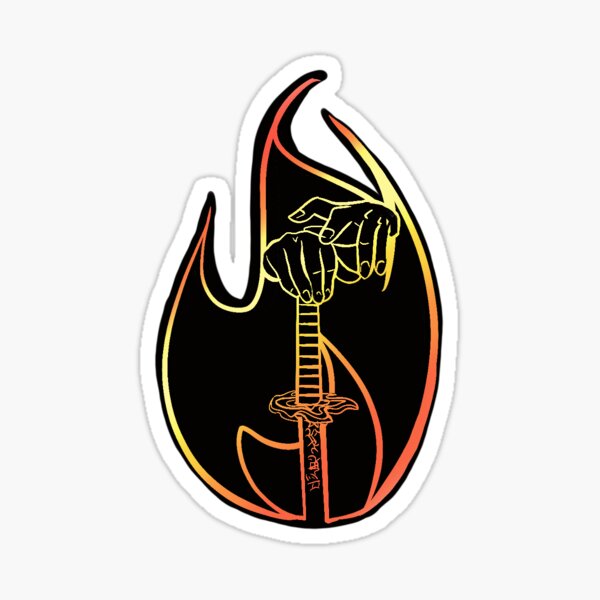 "The flame hashira" Sticker for Sale by TheHausOfBri | Redbubble
