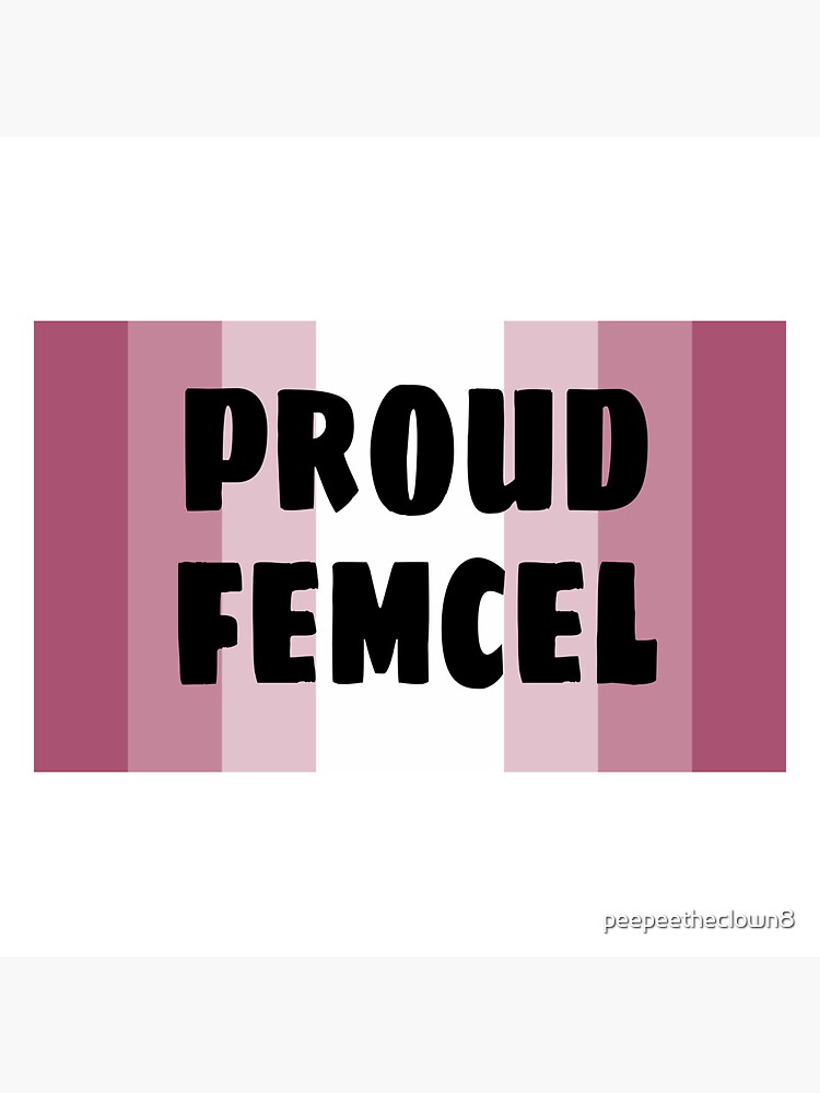 "proud femcel" Sticker for Sale by peepeetheclown8 | Redbubble