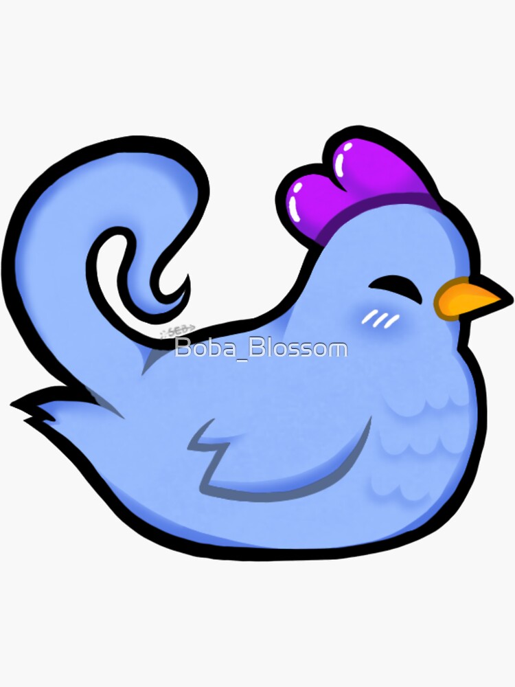 "Stardew Valley Blue Chicken" Sticker for Sale by BobaB1ossom | Redbubble
