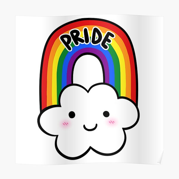 Gay Pride Rainbow Poster By Trash4rt Redbubble