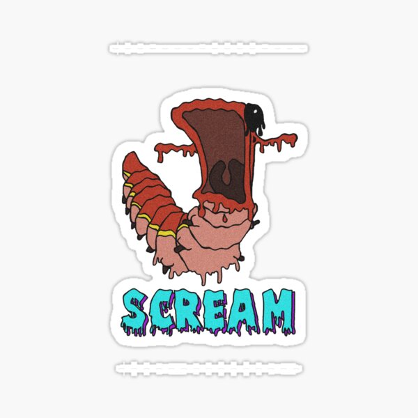 "Simpsons Screamapillar (colour)" Sticker by NoTVAndNoBeer | Redbubble