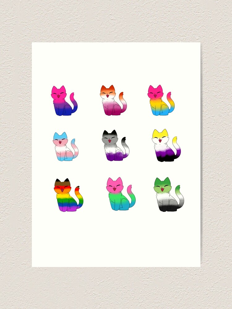 "Pride Cats/ Pride Month, Pride" Art Print for Sale by Coffeeskull ...